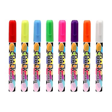 Glass Chalk Paint Sponge Marker, Indoor, Outdoor, Auto, Craft, Neon ...