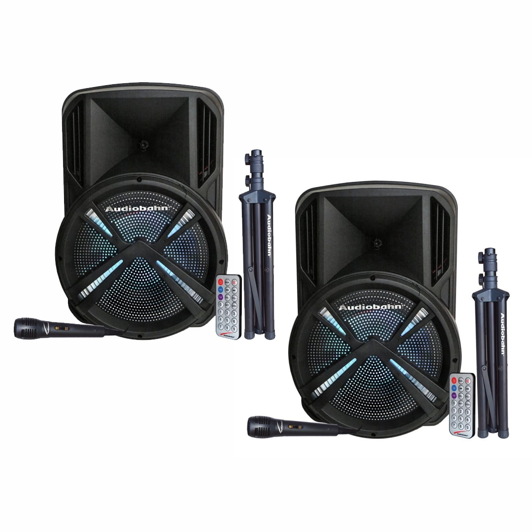 Combo de 2 Bafles Audiobahn ASG152COMBO 15' Recargable | Walmart en línea