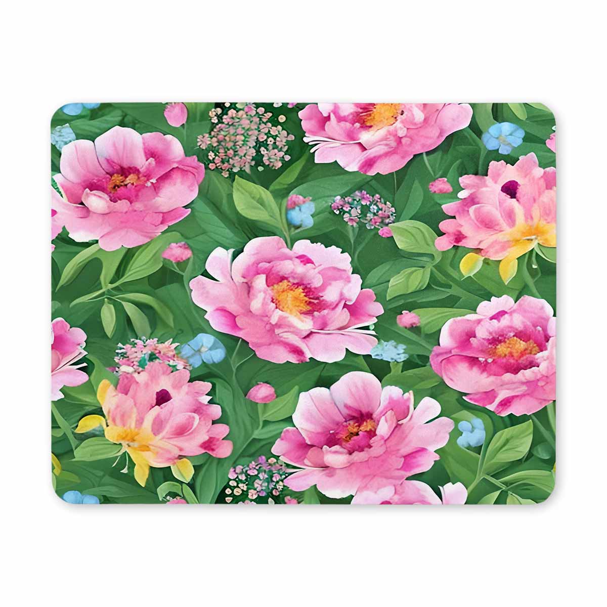 Mouse Pad, Floral Mouse Pad, Washable Mousepads with , Non-Slip Rubber ...