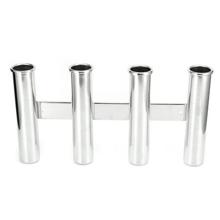 Fishing Rod Holder 4 Tube Racks Vertically Mounted Stainless Steel ...