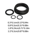 225 Pcs Rubber O-Ring Assortment Kit - Waterproof High-Temperature ...