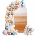 7.2FT Arch Backdrop Covers, Orange White Ombre Wedding Arch Cover ...