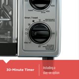 BLACK+DECKER 4-Slice Toaster Oven, Stainless Steel, TO1705SB - Walmart.com