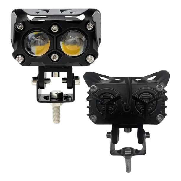 Faro Lupa Led Buho Bicolor Color Auxiliar Niebla Moto Ore | Walmart en ...