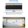 Privacy Garage Door Screen for 2 Car Garage 16x7ft - Retractable Slide ...