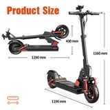 BOGIST C1 Pro Electric Scooter, 500W 48V 13Ah ,Shockproof and Stab ...