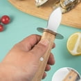 EXHUMKY Kitchen Oyster Shucker Multi Color Stainless Steel and Wood ...