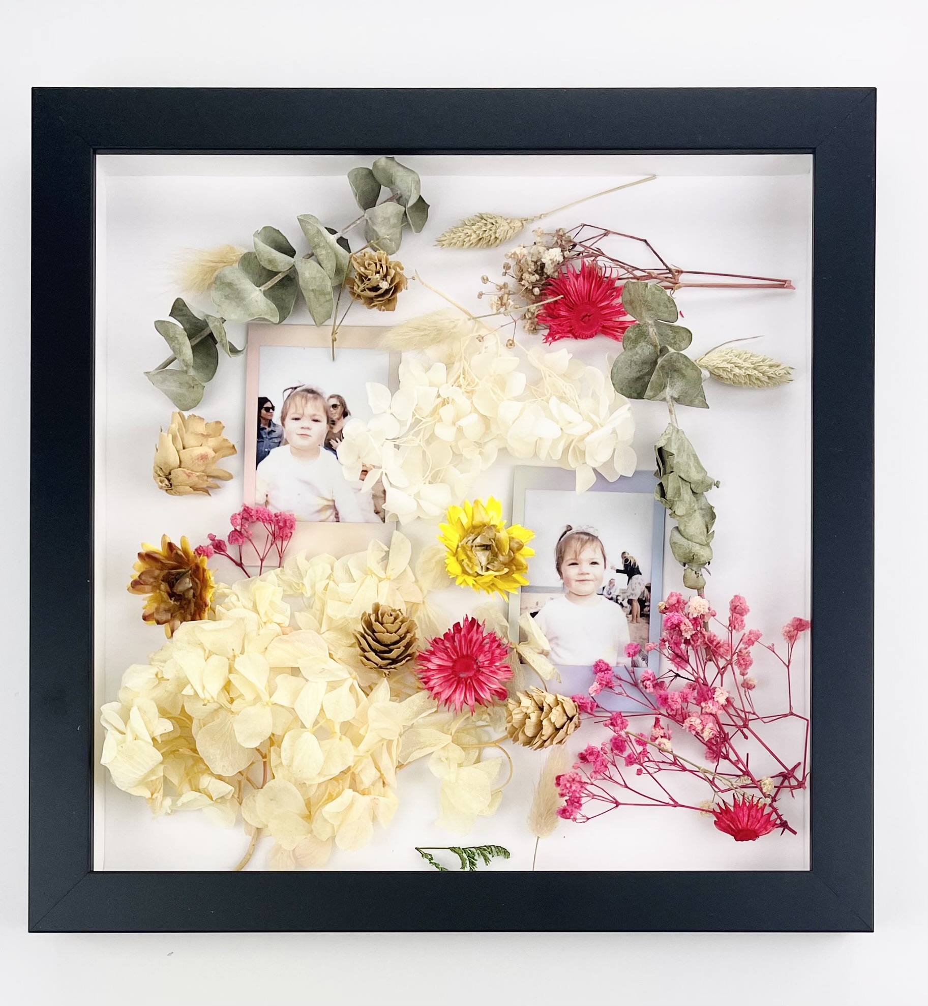 Buy 5x5 Black Shadowbox Frame - Shadow Box Frame Interior Size 5x5 by 1 ...