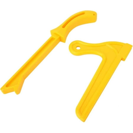 Niuniu Safety Push Stick, Yellow Plastic 2-in-1 Wood Saw Push Stick ...
