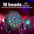 TOOLGOOD 24W LED RGB Par Can Wash Light with DMX, Sound-Activated Mode ...