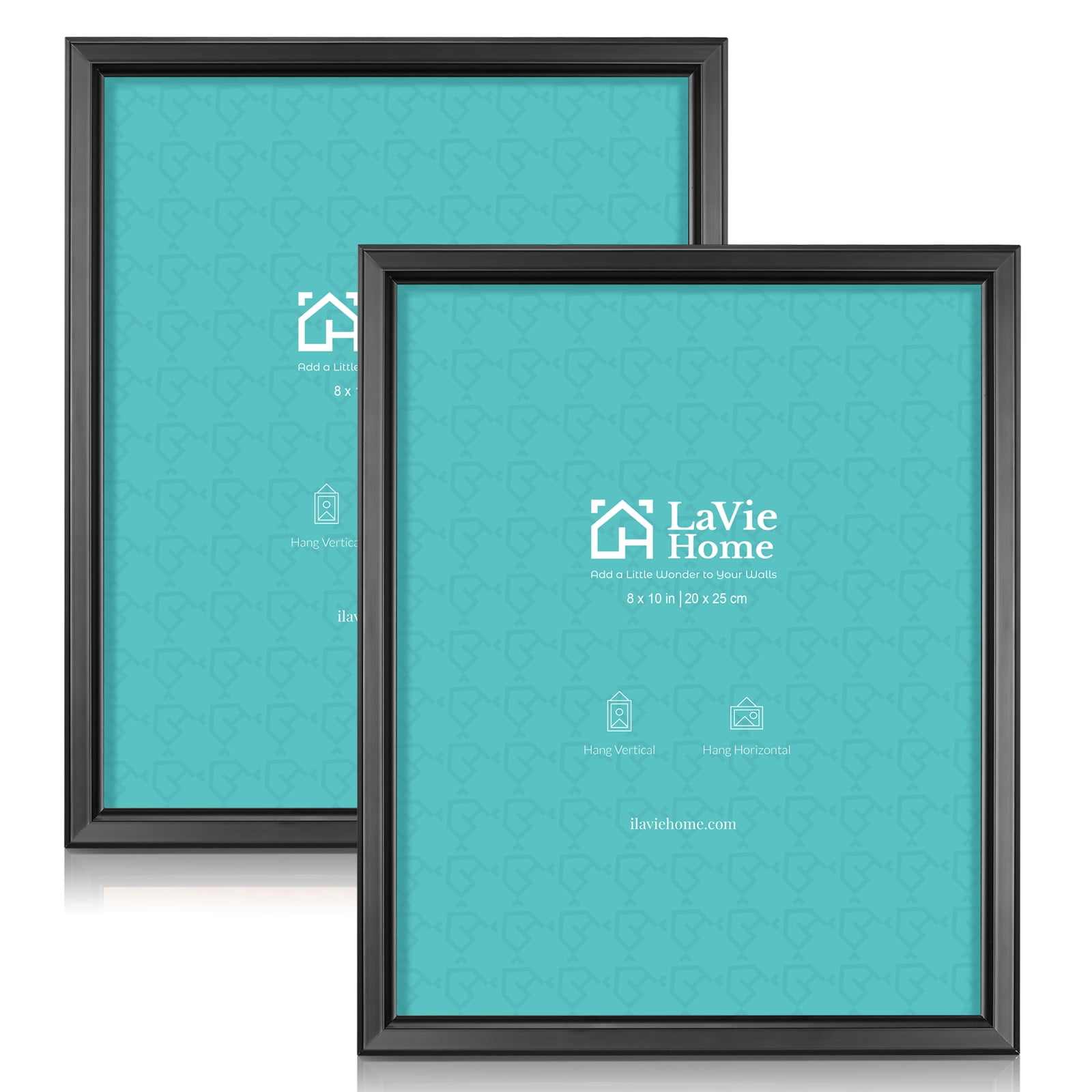 LaVie Home 8x10 Picture Frames 2 Pack Black Simple Designed With lavie-home-8x10-picture-frames-2-pack-black-simple-designed-with