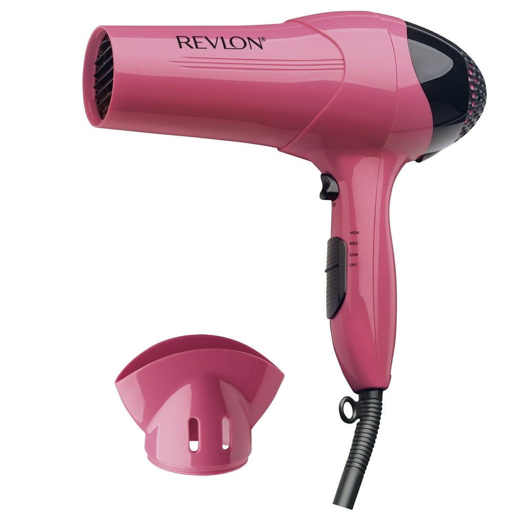 Revlon Essentials Lightweight Ionic Hair Dryers, Pink with Concentrator ...