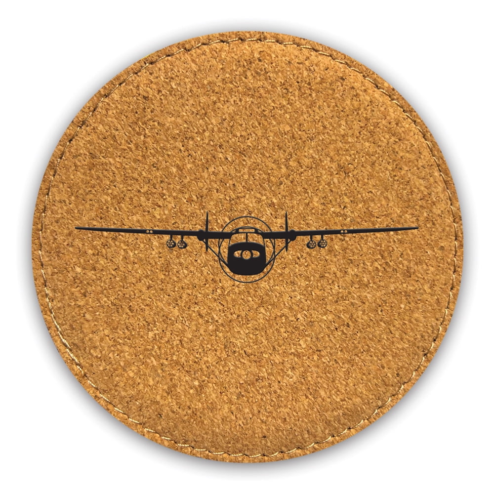 O-2 Skymaster Coaster Laser Engraved Leatherette - Round Coasters ...