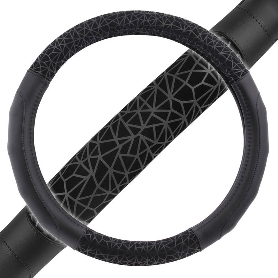 New GripDrive Web Synthetic Leather Car Steering Wheel Cover, Comfort ...