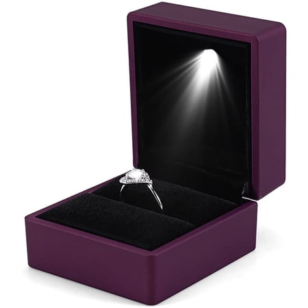 Fashionable LED Ring Box Illuminated Ring Box for Marriage Proposal ...