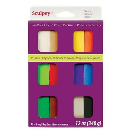 Sculpey III S3VMC12 12-Color Classic Polymer Clay Set | Walmart Canada