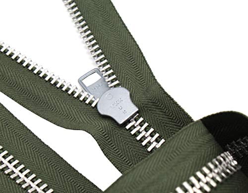 YKK #10 10 Inch to 36 Inch Aluminum Separating Jacket Zipper Extra ...