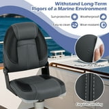 Gymax 3-Pack Folding Boat Seats w/ 28D Soft Sponge Padding Waterproof ...