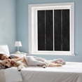 Black Window Privacy Film, Modern Minimalist Classic Black Solid Color ...