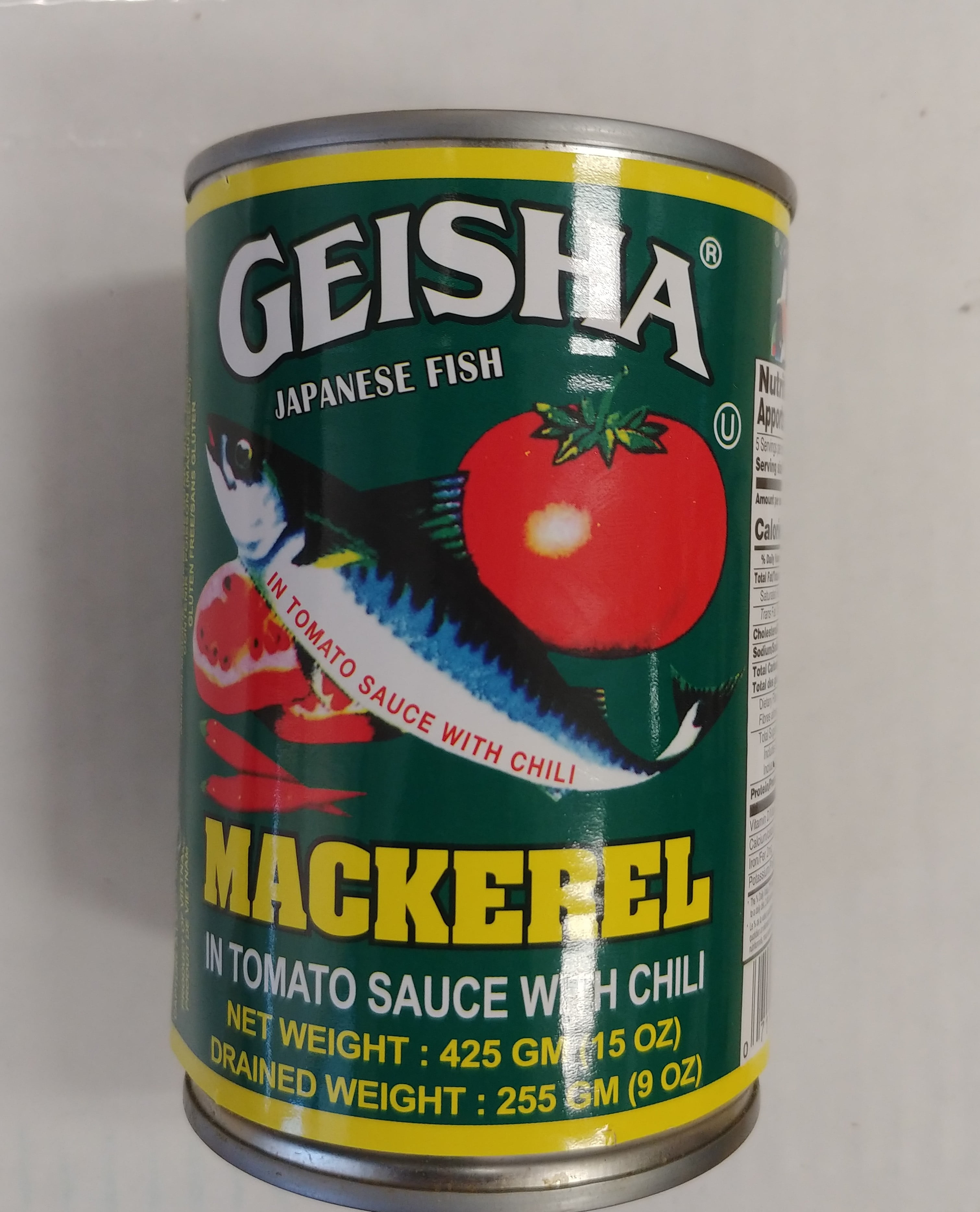 Geisha Mackerel in Tomato Sauce with Chilli 425g/15OZ pack of 2 ...