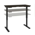 Bestar 48" Electric Adjustable Standing Desk in Dark Chocolate ...