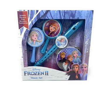 Disney Frozen 2 Elsa Musical Toy Drum Kit Set with 3 Drums, 1 Cymbal, 2 ...