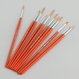 Milue 11pcs/set Professional Detail Paint Brush Fine Pointed Tip ...