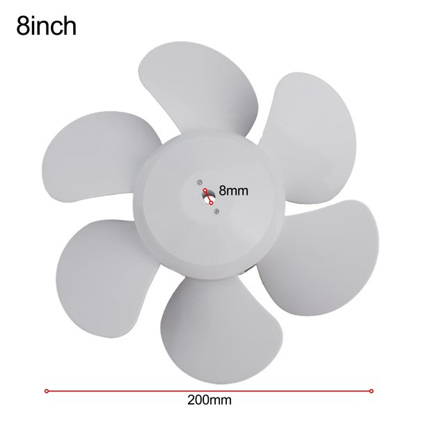 SPRING 6/8/10/12 Inches Exhaust Fan Blade 6 Leaves Electric Ventilation ...