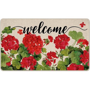 Flower Door Mat, Made of Durable TPR, Home Décor - Measures 19 3/4 ...
