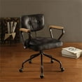 Home Square 2-Piece Set with Wooden Writing Desk and Swivel Office ...