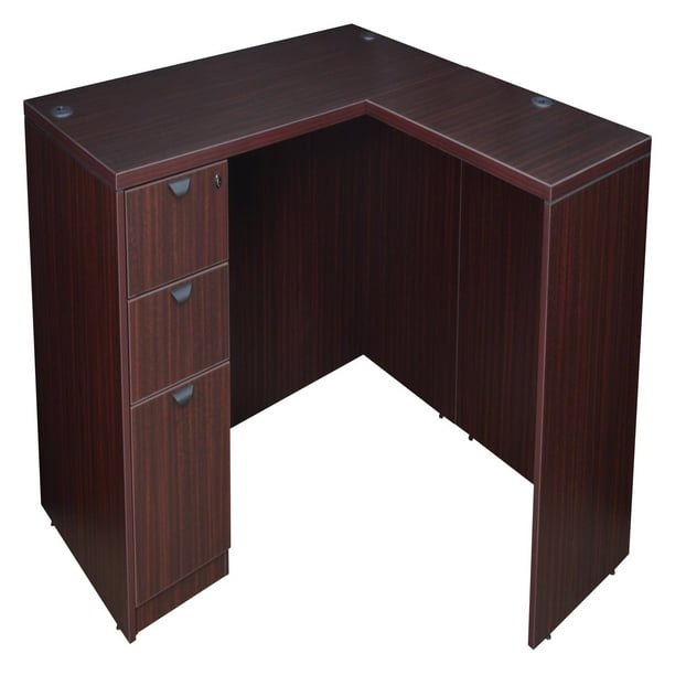 Regency Legacy Single Full Pedestal L-Desk - Walmart.com