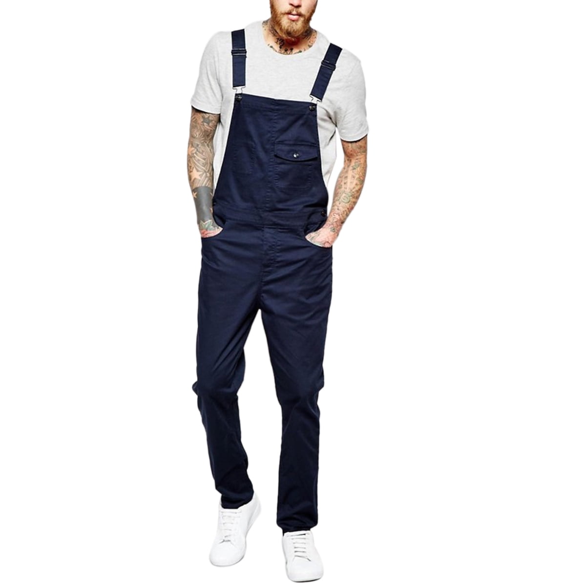 Click here for Sunsiom 2020 Men Pants Men?s Casual Bib Overalls C... prices