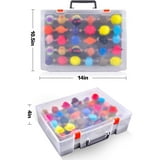 Fisher-Price Little People Storage Organizer Case, Carry-Ready Clear ...