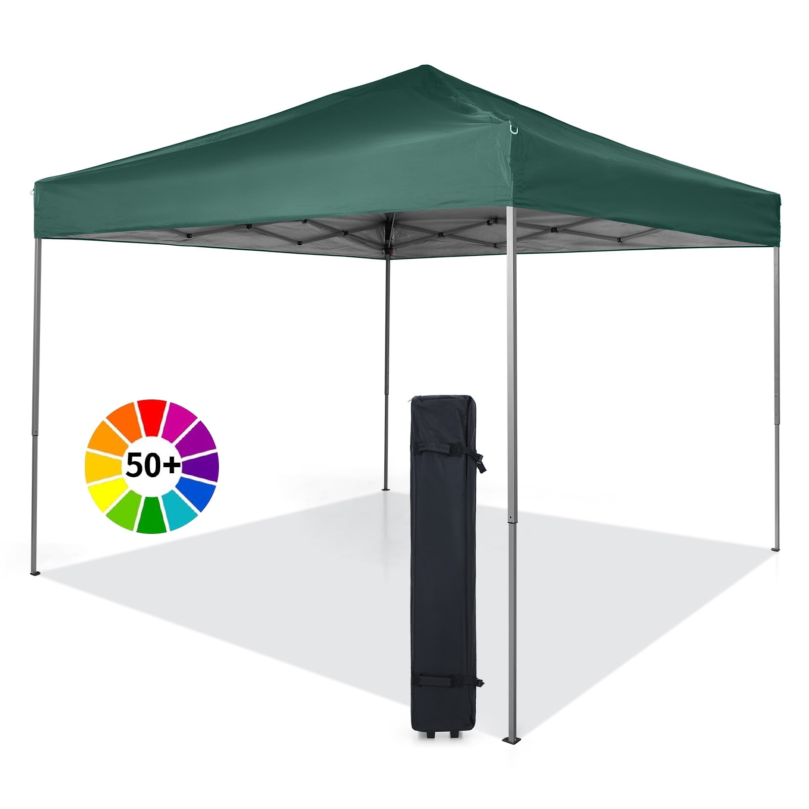 MF Studio 10x10 Straight Leg Popup Canopy with Wheeled Carry Bag Green ...