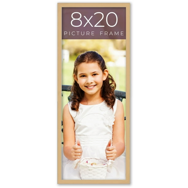 8x20 Shadow Box Frame Brown | 0.875 inches Deep Real Wood Contemporary ...