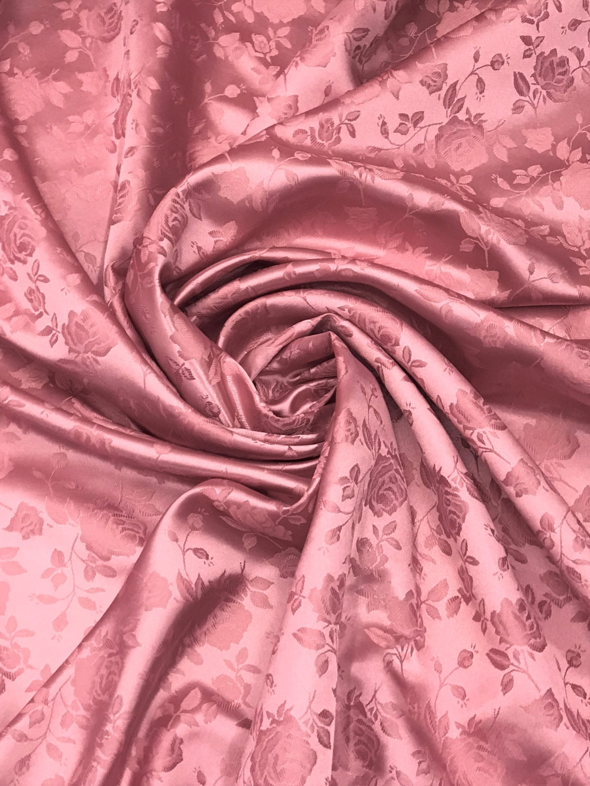 Brocade Roses Satin, 60" Wide, Sells by the Yard from Sal Tex Fabrics ...