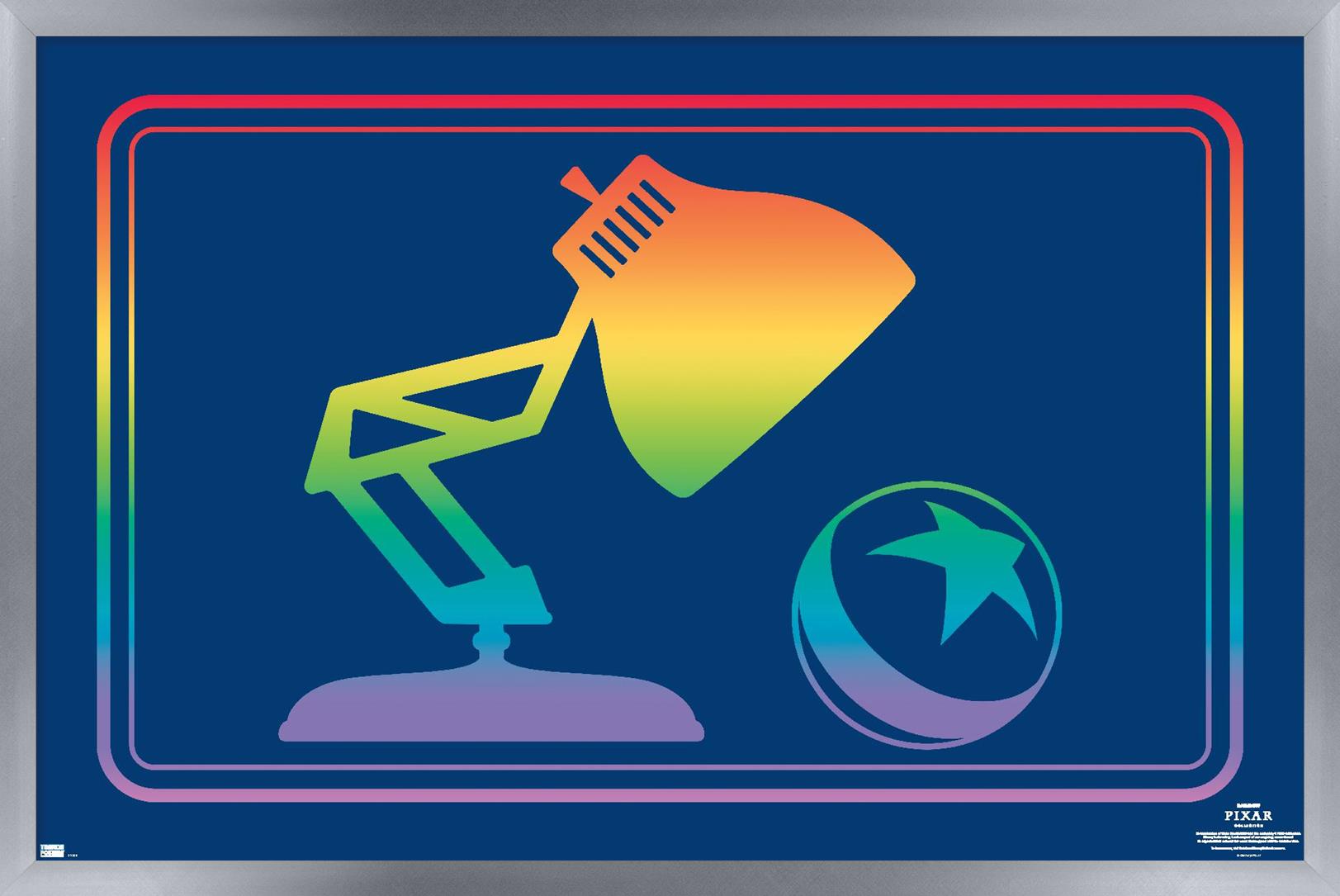 Disney Pixar - Lamp Pride Wall Poster, 22.375" x 34" Framed - Walmart.com