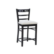 MARTHA STEWART Delaney Delaney Counter Stool with Blue Finish MT104 ...