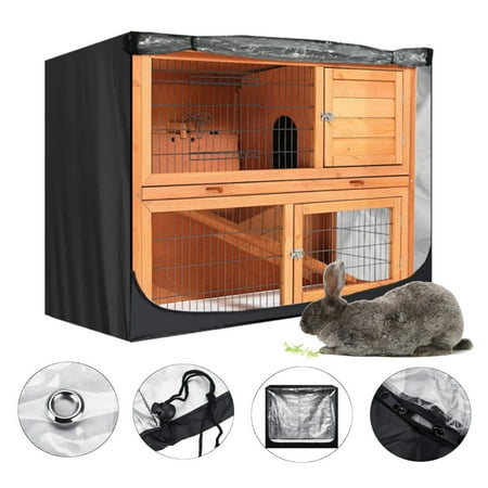ASEWUN Double Layer Rabbit Hutch Cover,Weatherproof Dustproof 210D ...