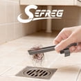 Floor Scrub Brush with Long Handle, Mini 3-in-1 Heavy-Duty Stiff ...