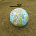 HeroNeo Air Inflated Large Globe w/ World Map Large Gaming Globe for ...