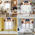 Valances for Windows Abstract Geometric Color Block Rod Pocket Short ...