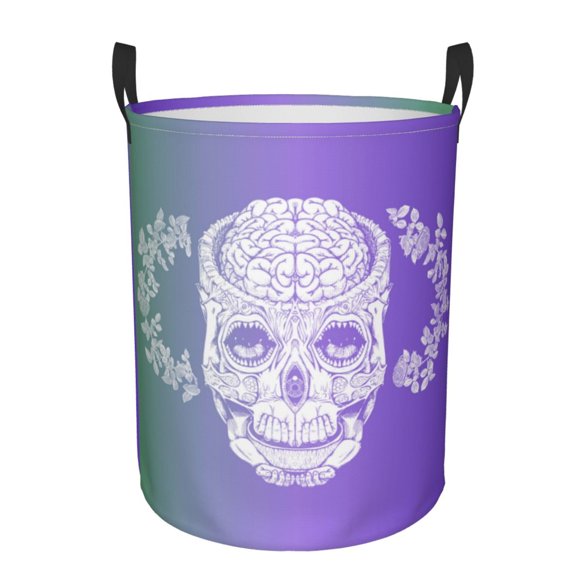 TEQUAN Waterproof Laundry Hampers, Rainbow Skeleton Bone Hands Pattern ...