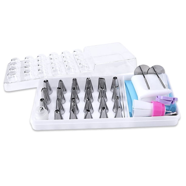 Icing Bags and Tips Set Reusable Cake DIY Piping Nozzles Pastry Bags ...