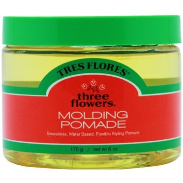 Three Flowers Flexible Styling & Molding Hair Pomade, 4 Oz with Classic ...