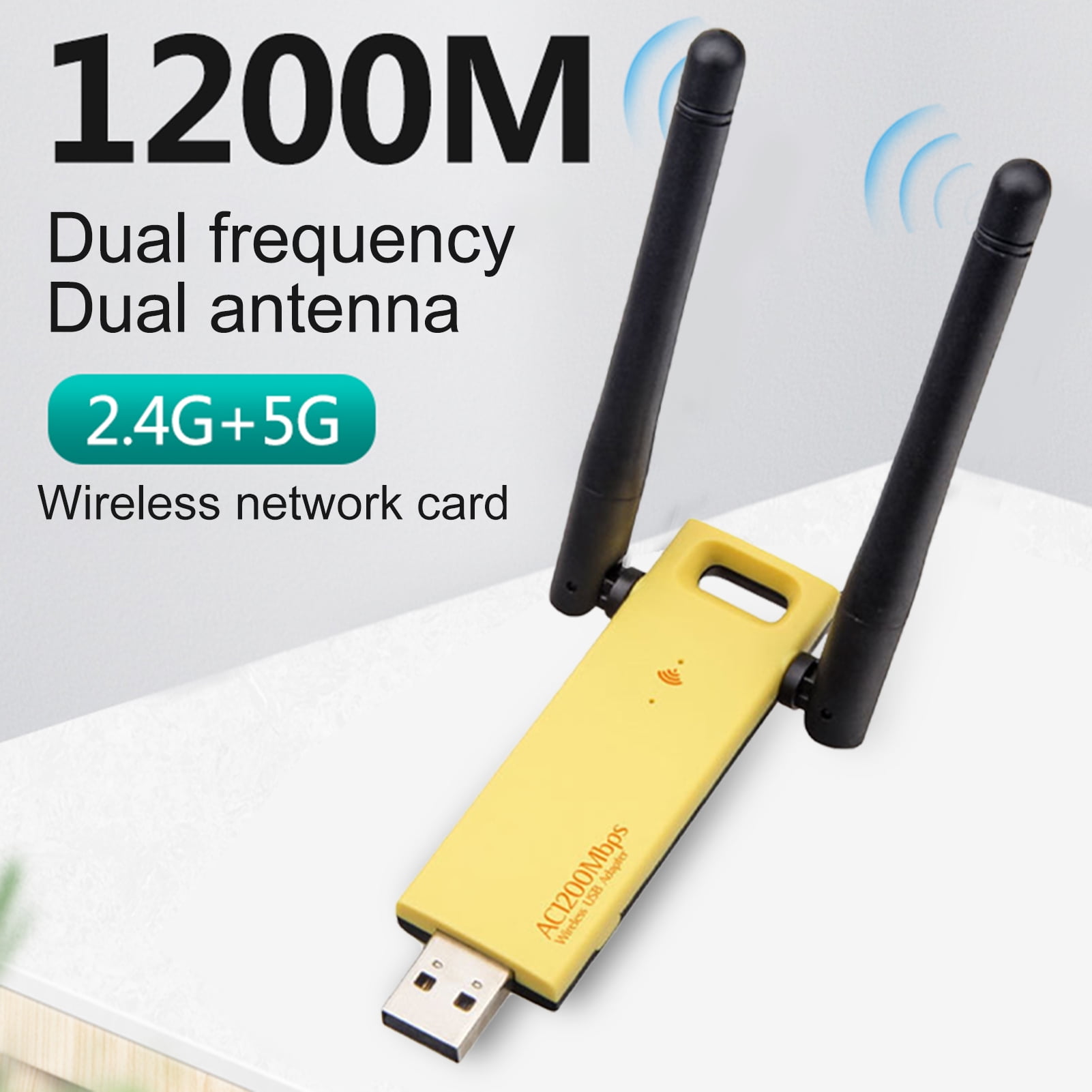 WiFi Dongle Dual Antennas 2.4GHz USB 3.0 Wireless WiFi Adapter for ...