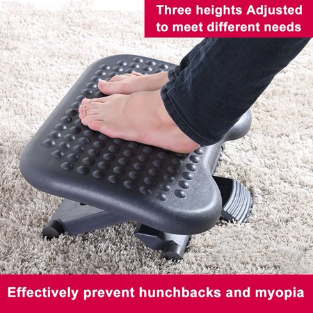 Peahefy Adjustable Height Foot Rest Stool Ergonomic Portable ...