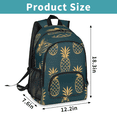 Jiaoprinted Large Tropical Fruit Pineapple Laptop Backpack, 18 Inch ...