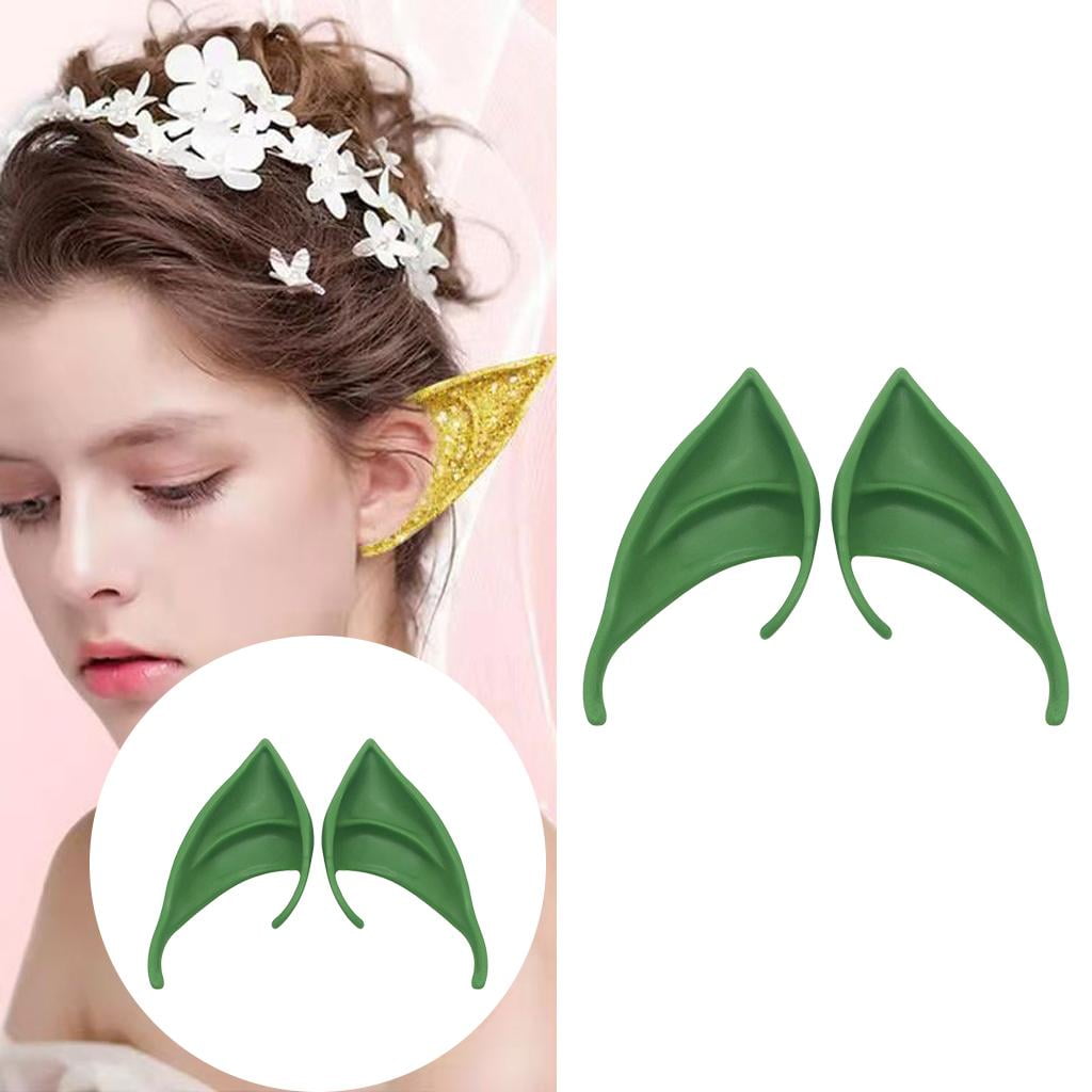 Oreja de elfo de Halloween Salvador Disfraz puntiagudo Verde 10cm ...