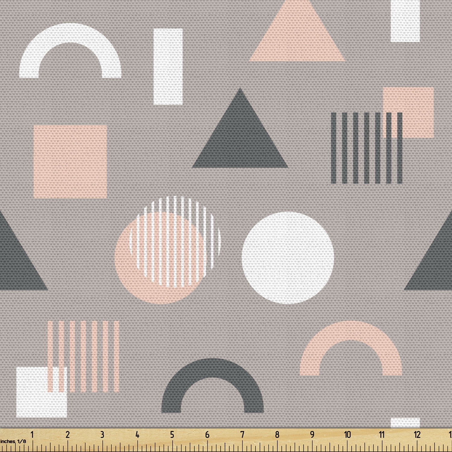 Geometric Fabric by the Yard, Minimalist Design Simple Geometric Shapes ...